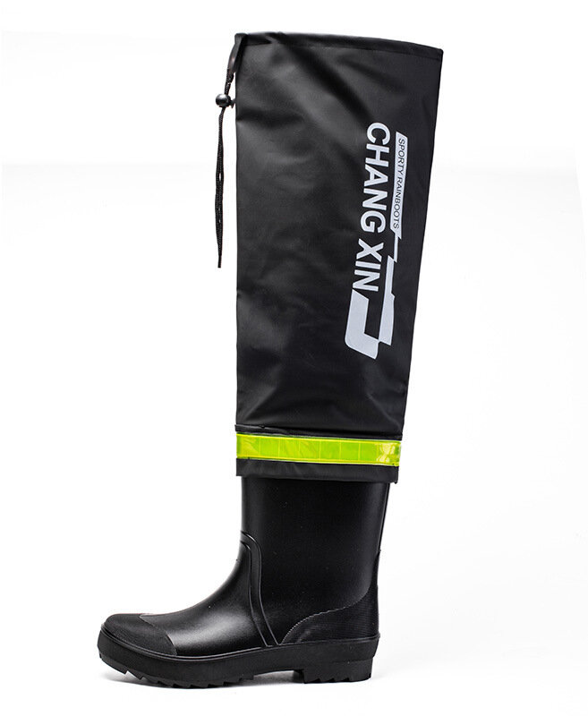 Мужские модные резиновые сапоги, водонепроницаемые ботинки для посадки риса, обувь для рыбалки в пруду, удобные универсальные сапоги для воды на толстой подошве, обувь для водохранилища. Размер обуви. EU:42