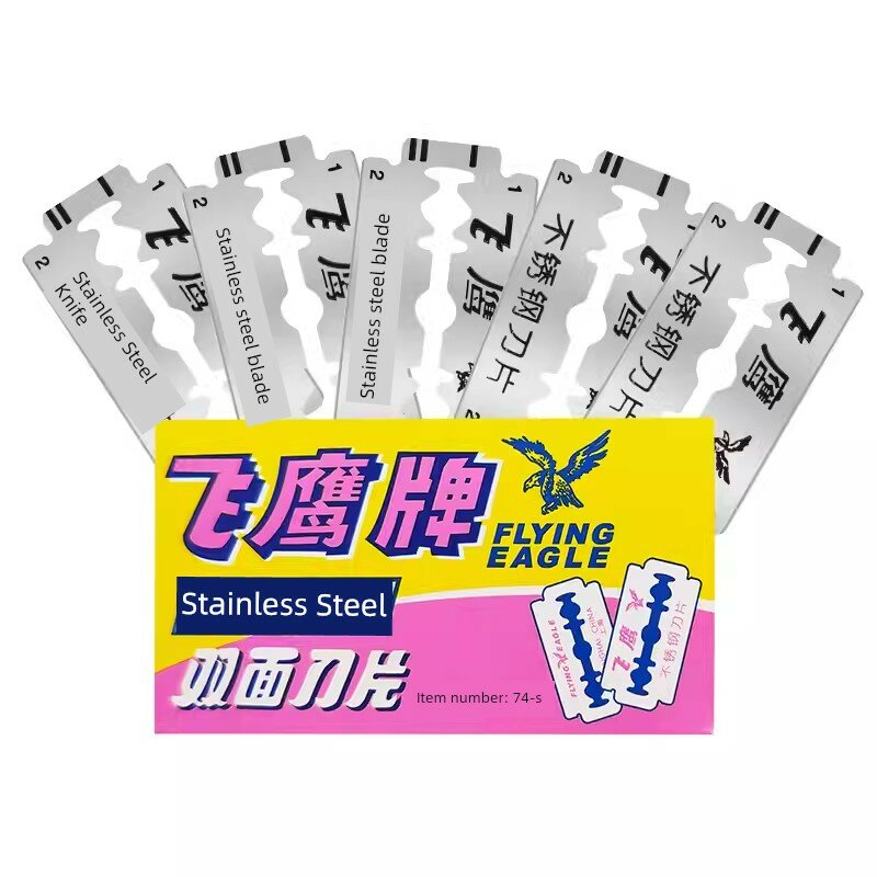 Узкая головка лезвий Fly Eagle из нержавеющей стали, 30 шт. для удаления водорослей в аквариуме