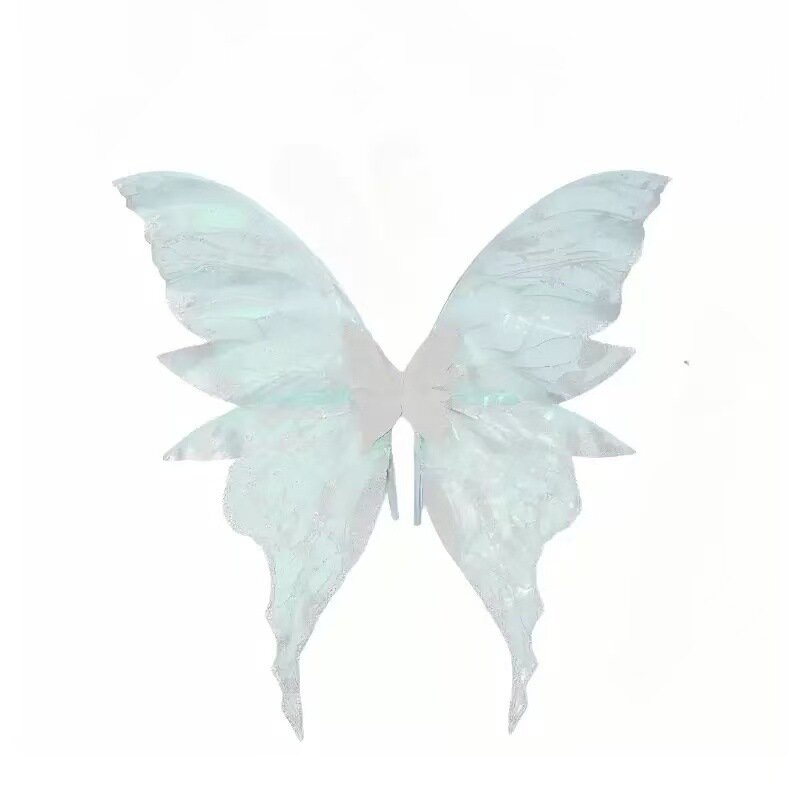 Новые большие золотые блестящие крылья бабочки являются незаменимым реквизитом для праздничных выступлений и фотосессий.