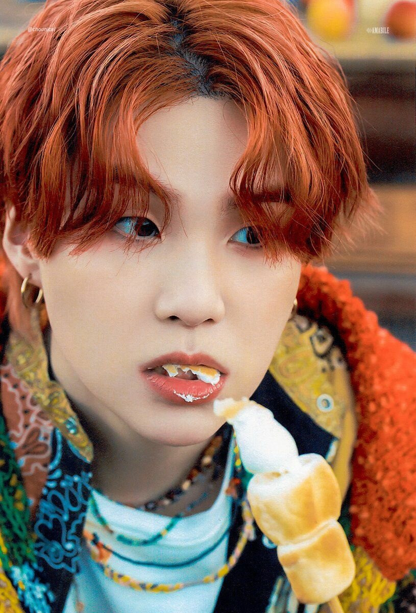 Алмазная живопись "Участник южнокорейской айдол-группы BTS, SUGA (Мин Юнги)", 5D, круглая, 40x50 см. Производитель: Brose Art.