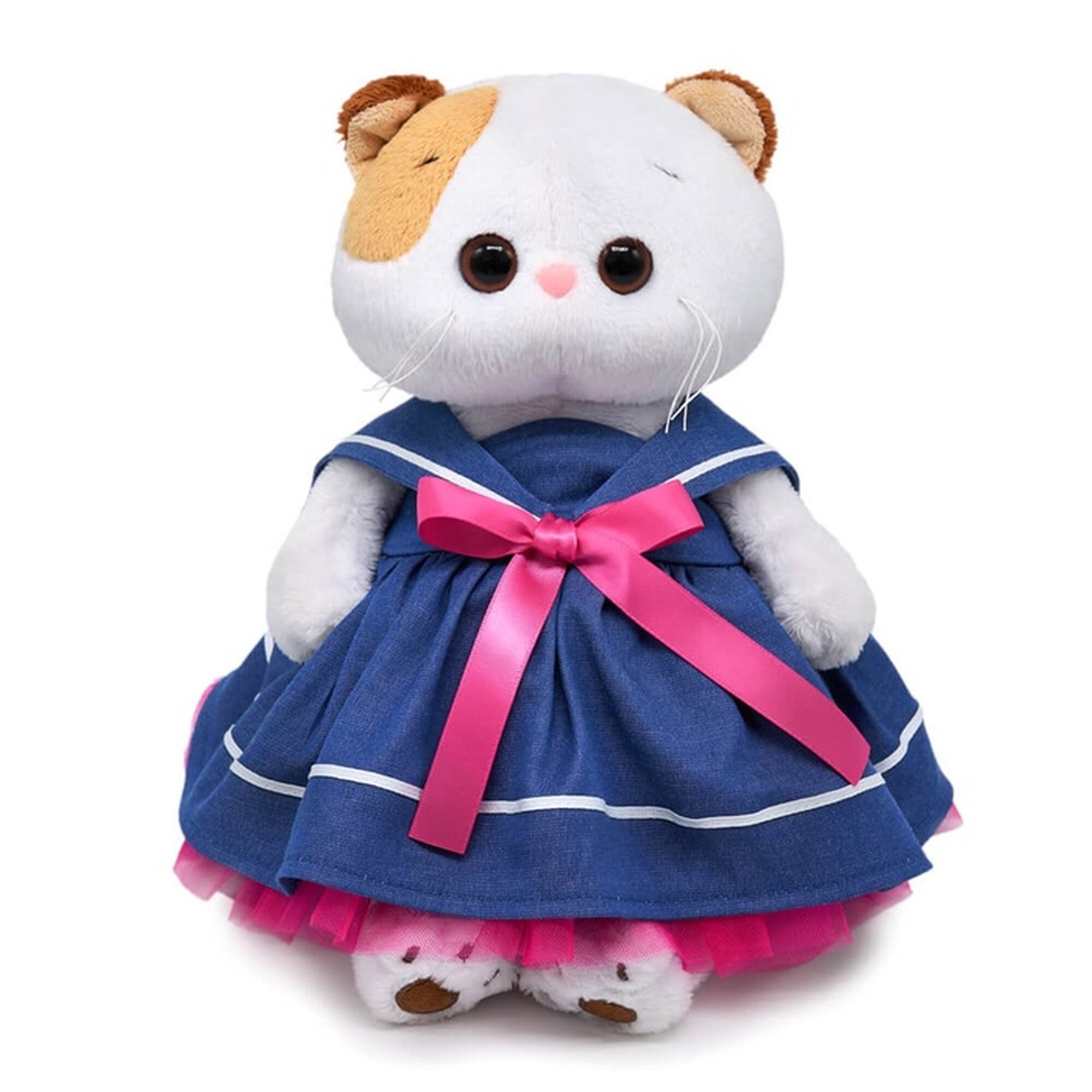 Мягкая игрушка Basik&Co «Ли-Ли в морском платье», искусственный мех, 27 см