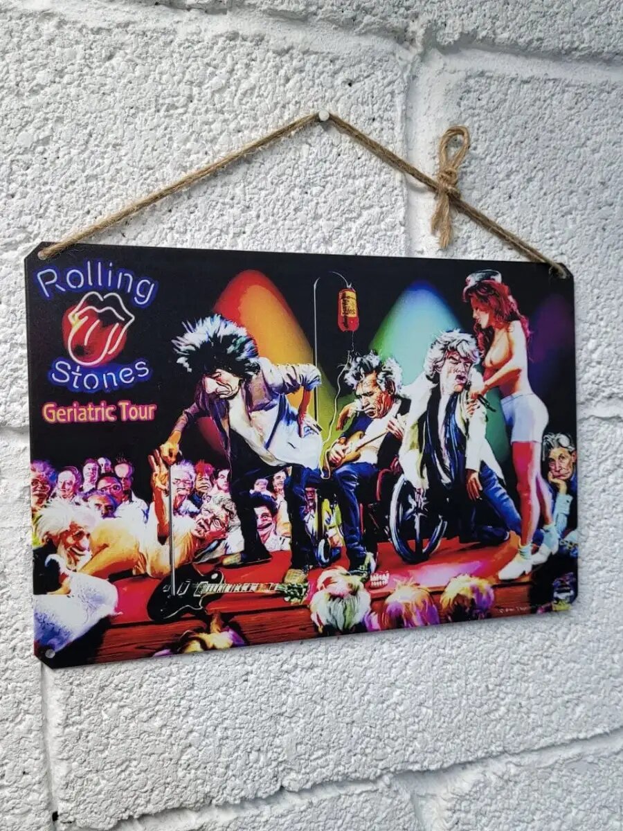 Постер на стену 20 на 30 см. Роллинг Стоунз группа, готовый подарок