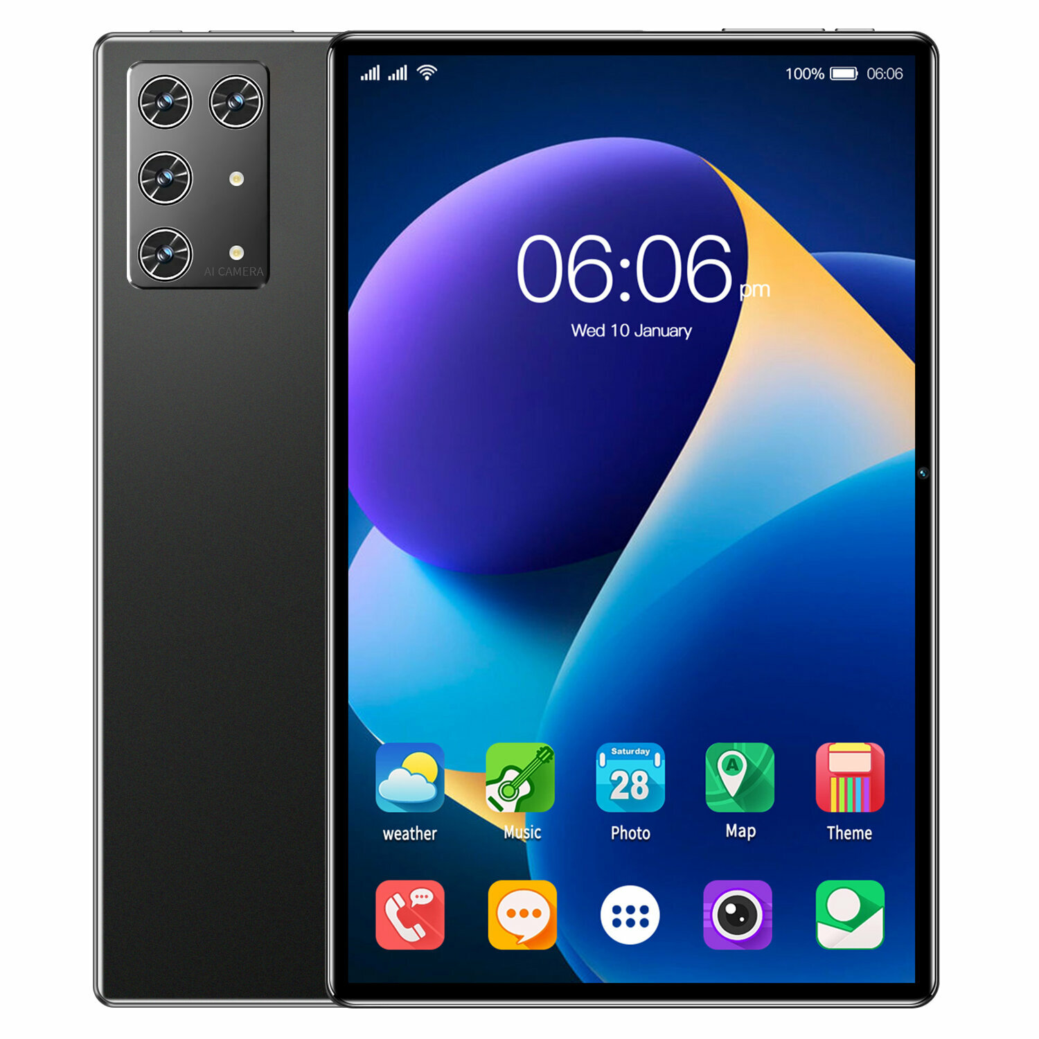 Игровой планшет S25 Ultra, 11,6", 16GB+1TB, 4 камеры, Android 14, черный