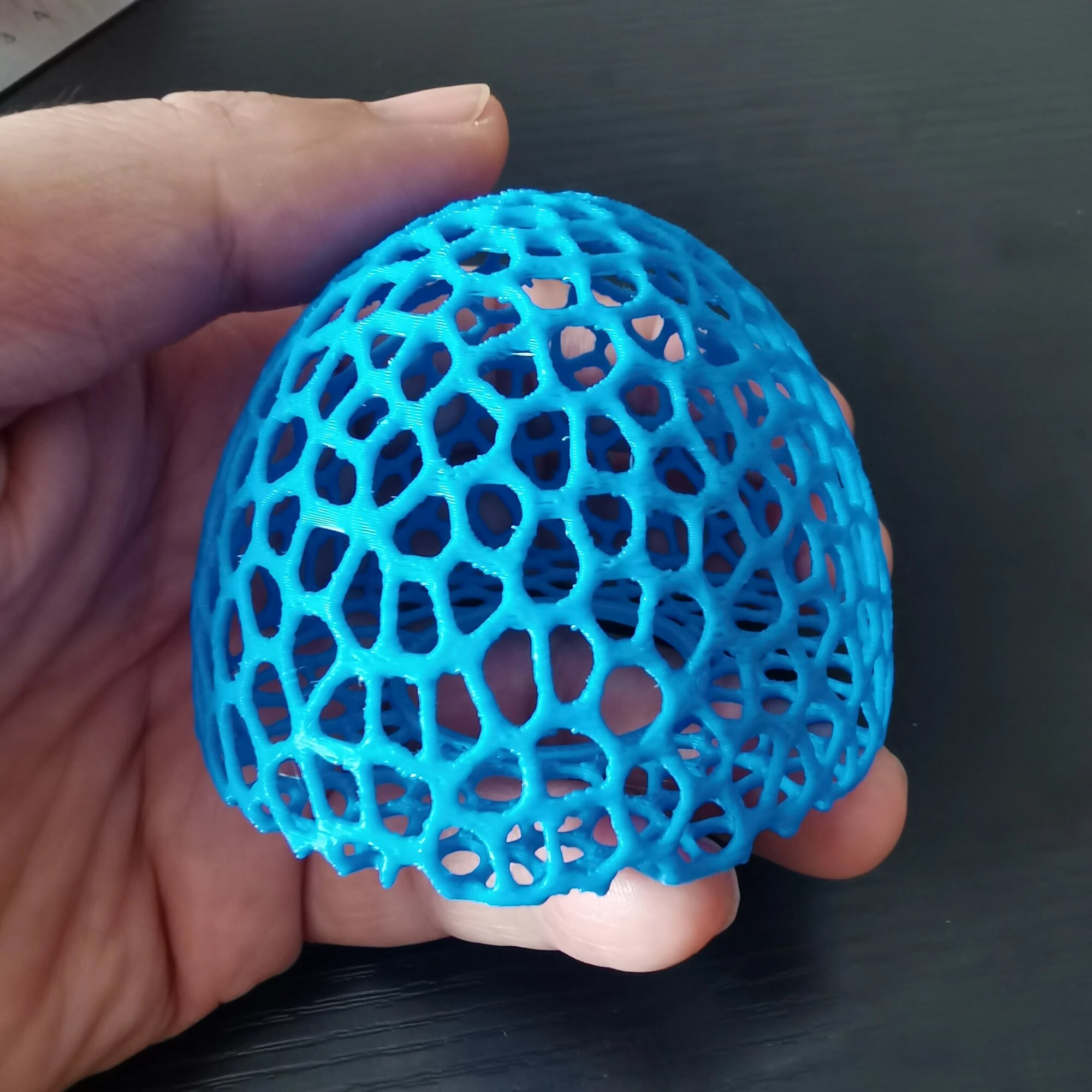 Маленький полусферический укрытие для аквариума - синий декоративный безопасный домик для рыб и креветок