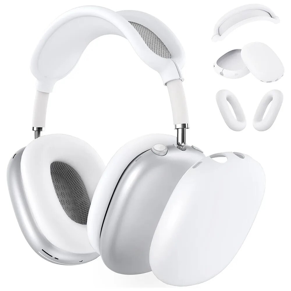 Силиконовый чехол для наушников AirPods Max(USB-C/Lightning)(2024/2020), чехол для наушников с защитой от царапин/повязка на голову для AirPods Max (3 в 1)