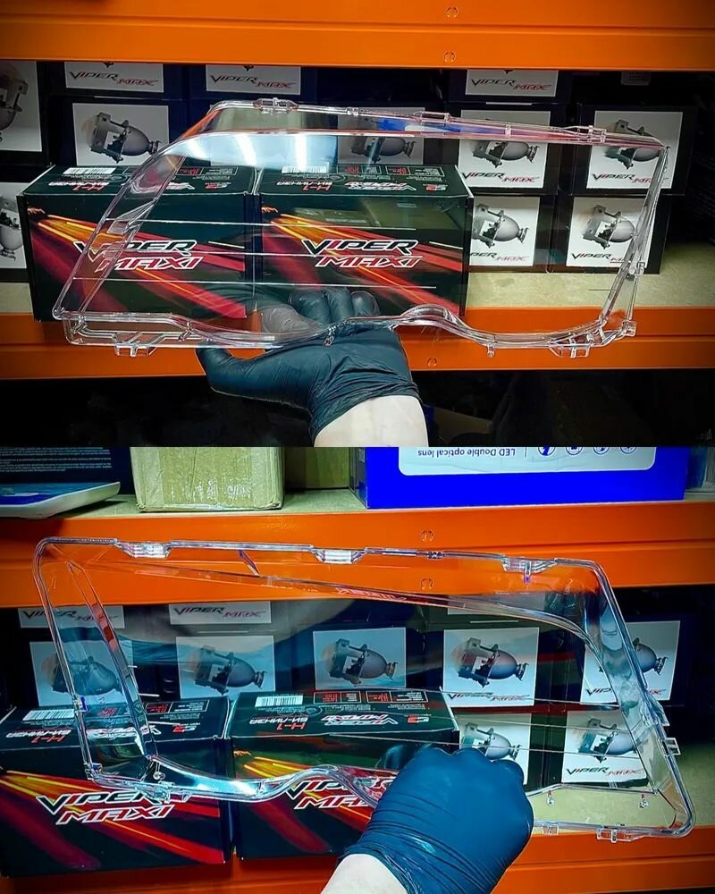 Стекла фар для BMW 3 серия E46 1998-2001 / Комплект 2шт / Стекла на БМВ е46