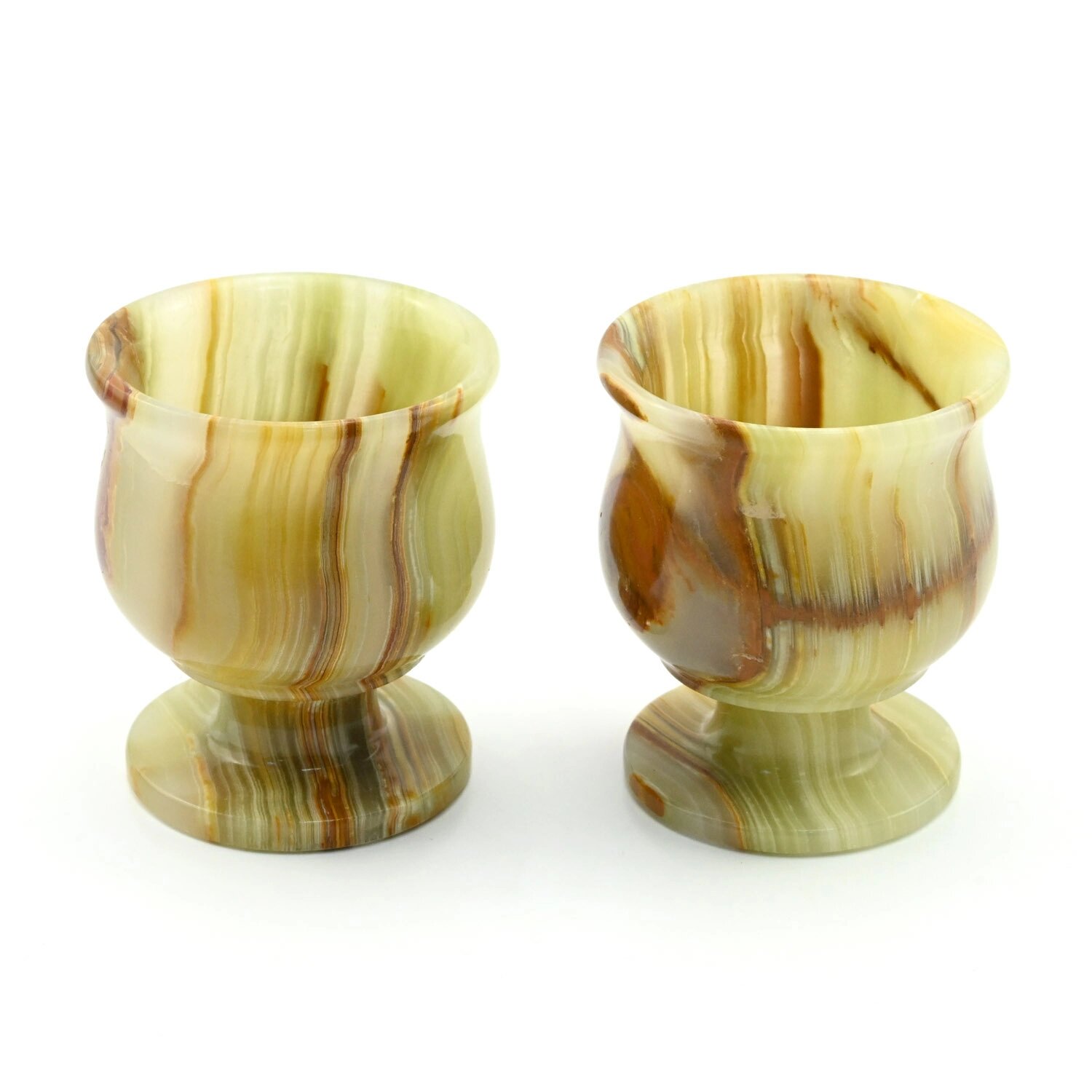 Бокалы из оникса 2 шт (60*60*70мм) уп. картон .