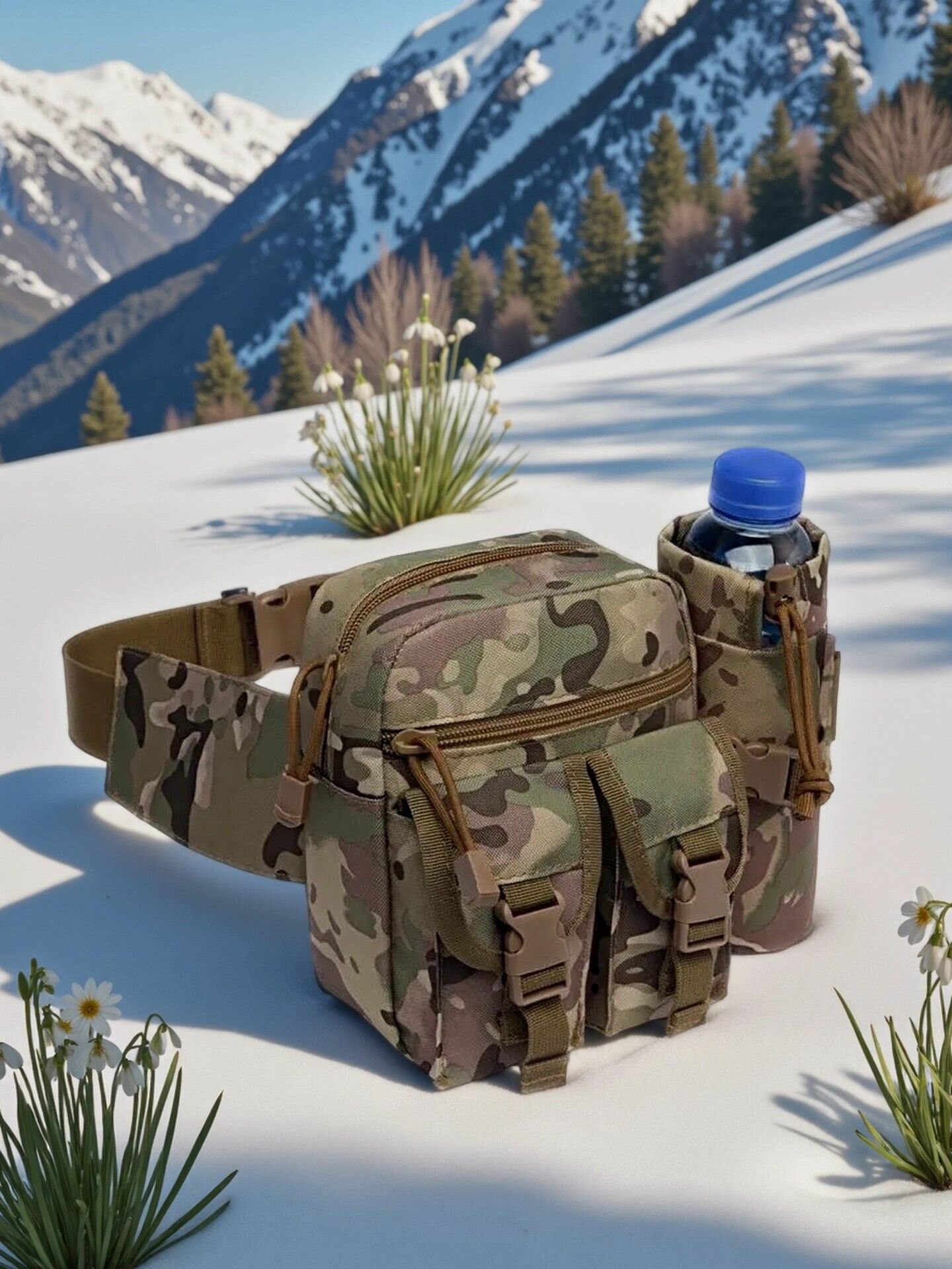 Сумка тактическая на пояс для рыбалки, сумка поясная, мультикам