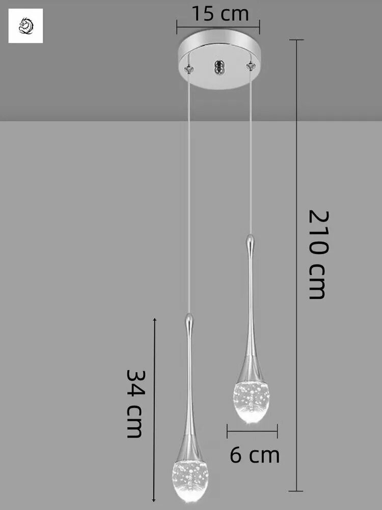 Люстра, LED, 10 Вт