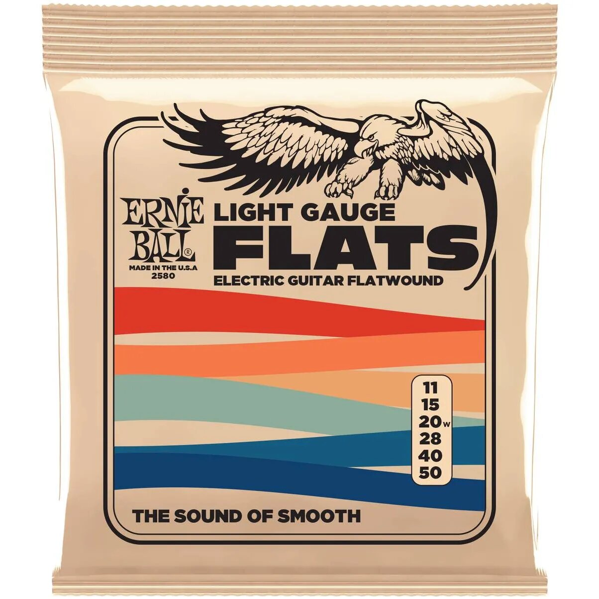 Струны для электрогитары Ernie Ball 2580 Flatwound