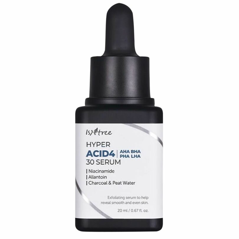 Пилинг-сыворотка Isntree с комплексом кислот Hyper Acid 4 AHA BHA PHA LHA 30 Serum