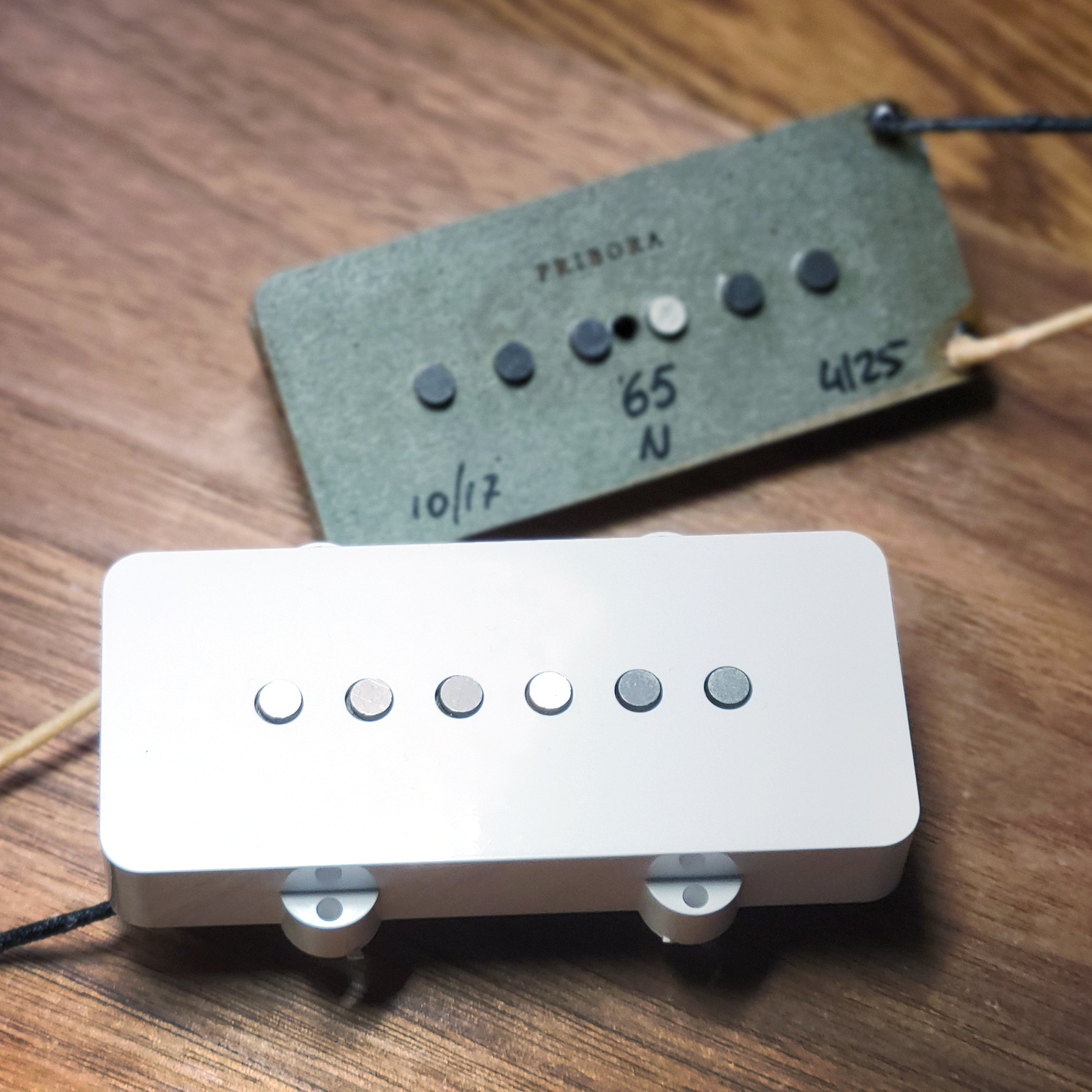 Комплект звукоснимателей SS Alexander Pribora ’65 Jazzmaster, белый