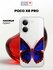 Силиконовый чехол на Poco X8 Pro / Поко X8 Про с принтом Иллюзорная бабочка