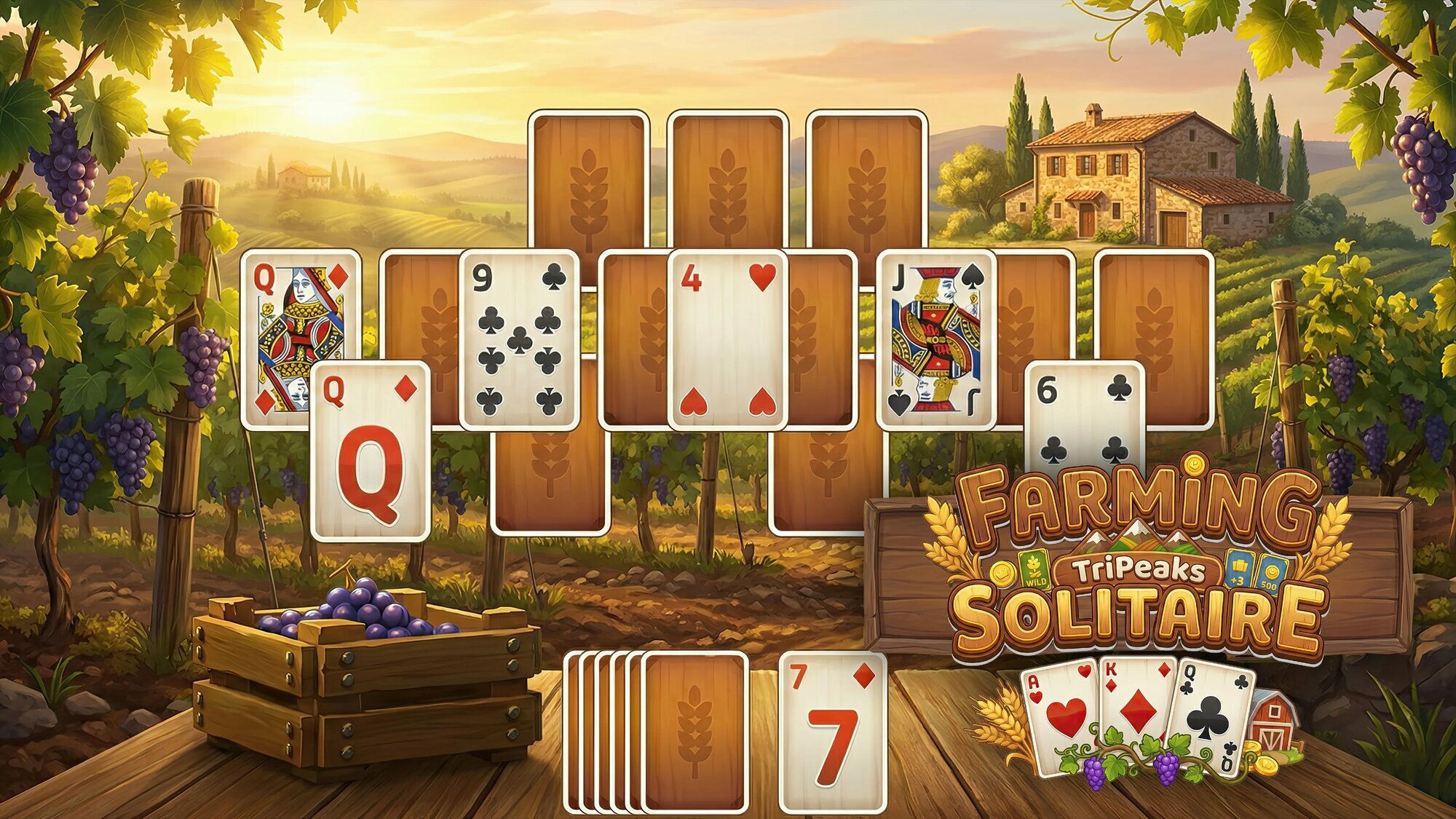 Игра Farming TriPeaks Solitaire, цифровое издание PlayStation 4, регион Турция / код пополнения баланса