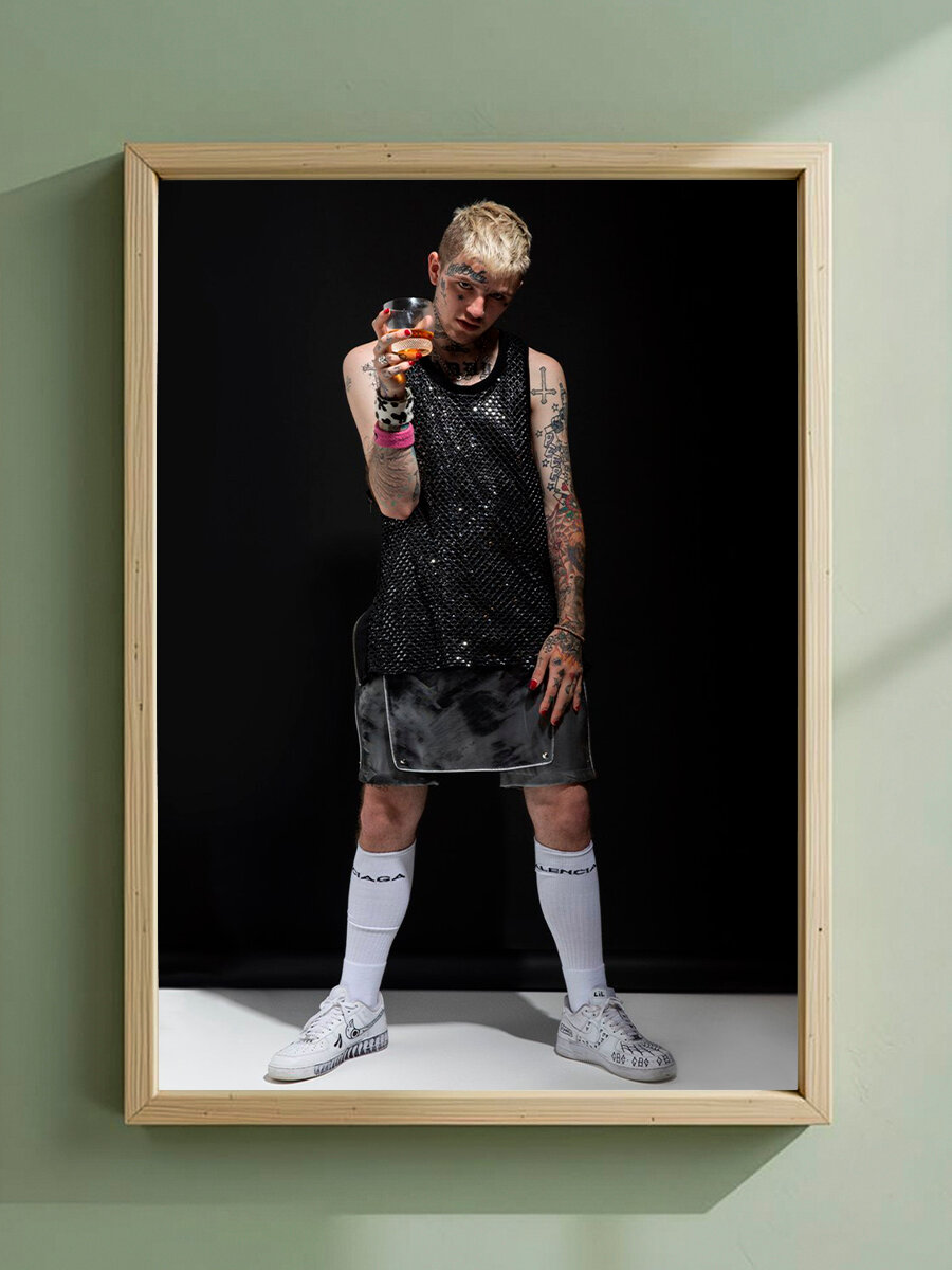 Постер, плакат на стену "Leel Peep Рэпер" 42 см х 29,7 см (А3)