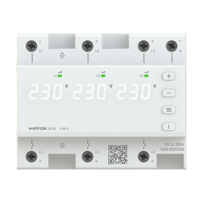Реле напряжения D6-50 Welrok 4660251140373
