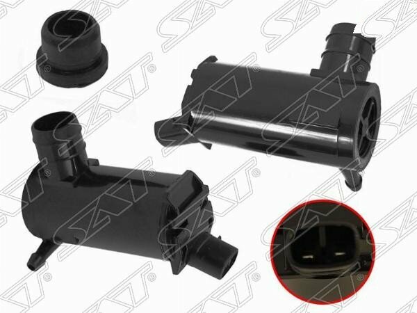 Насос омывателя SAT ST-96396602 Chevrolet Aveo 02-11, Lacetti 04-13