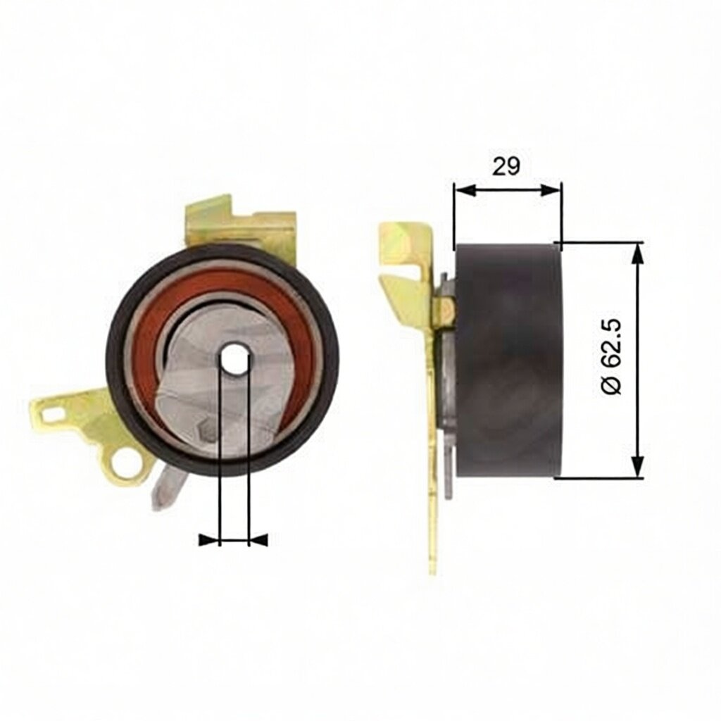 Натяжной ролик T43022 (7784-21022) Gates арт. T43022