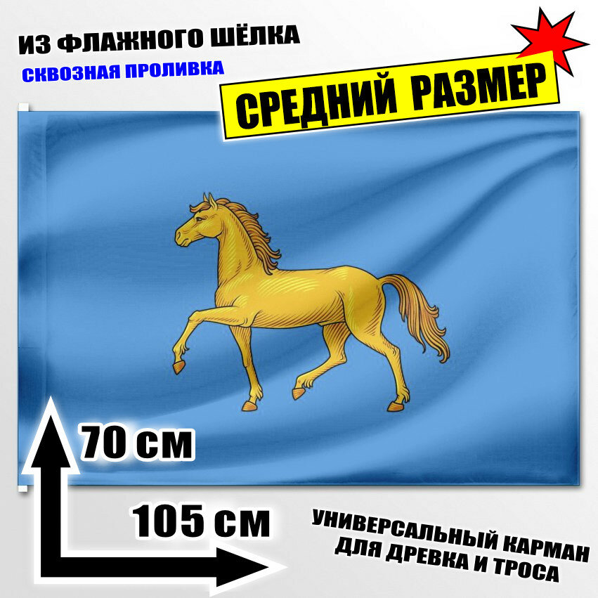 Флаг средний Минусинска 105x70 см