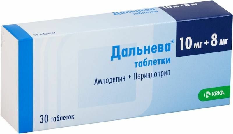 Дальнева, таблетки 10 мг+8 мг, 30 шт.