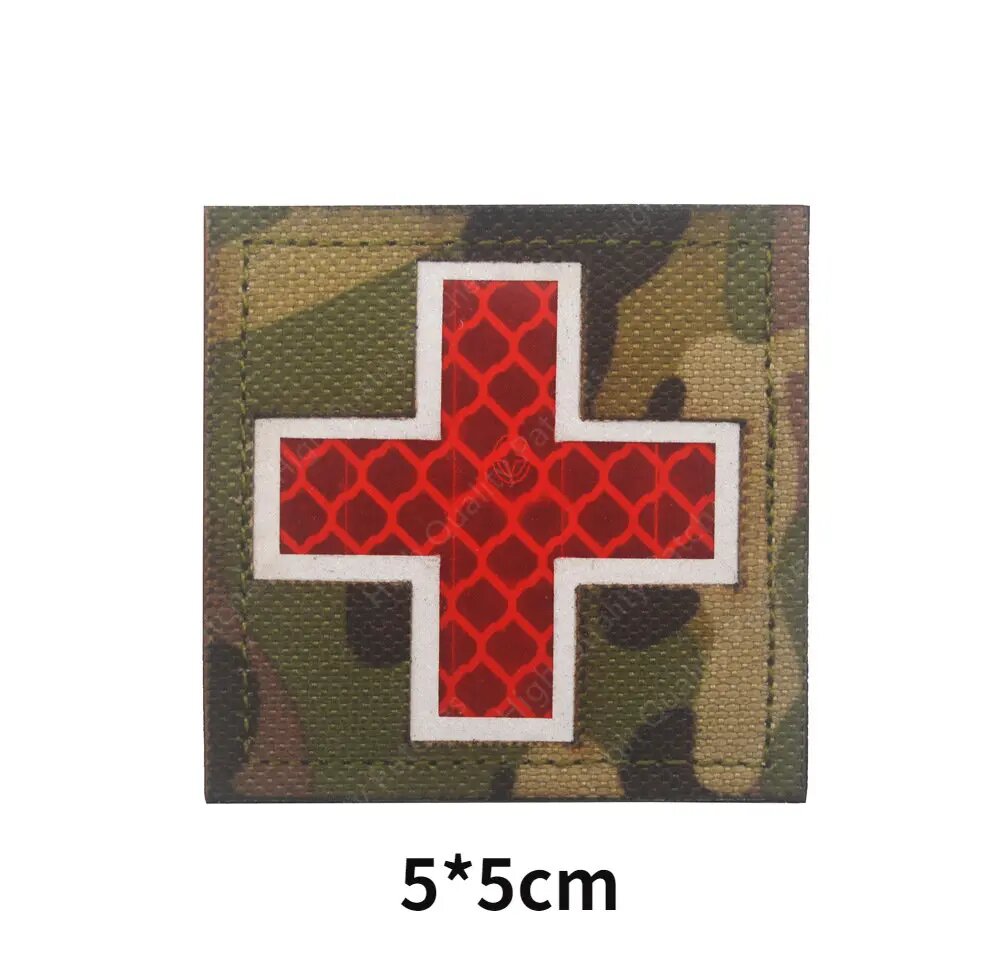 Медицинская нашивка 5x5см, цвет M00002-2 Reflective6