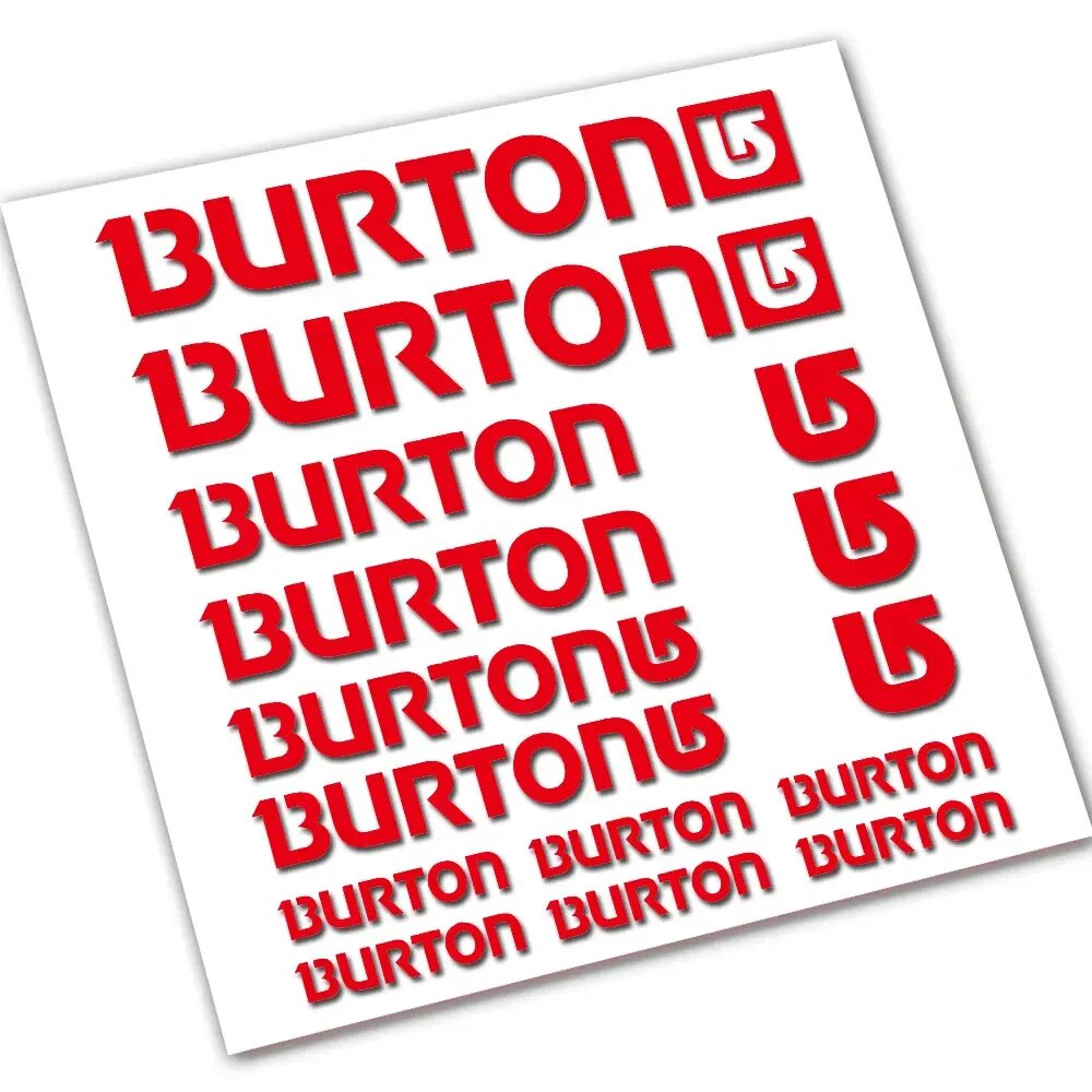 Наклейка Burton Red для сноуборда