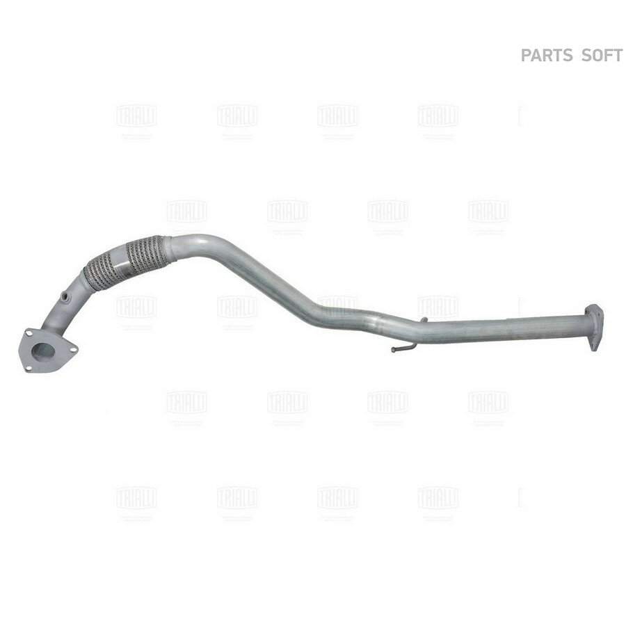 TRIALLI ERP0509 Труба приёмная для а/м Chevrolet Lanos (97-) длин. с отв. для датч. (алюм. сталь) (ERP 0509)