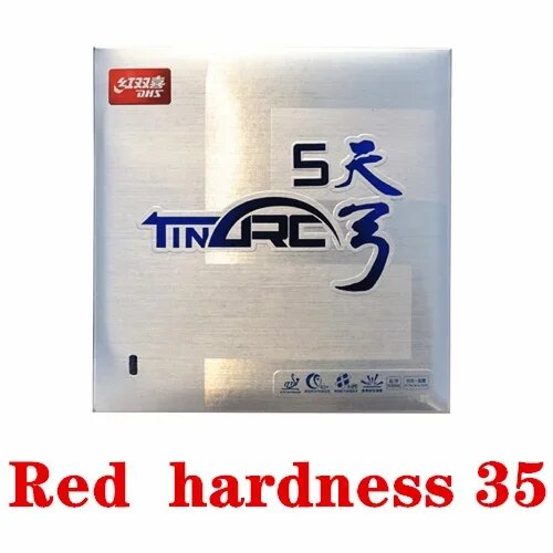 Губка для настольного тенниса DHS TINARC 5 Красный, Red H35 2.1MM