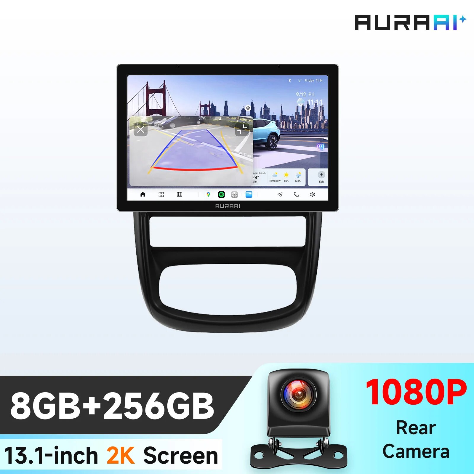 Автомагнитола Android 13 с CarPlay для Renault Duster 2010-2015, для Nissan Terrano 3 2014-2022, Wi-Fi, ADAS, 4G, GPS