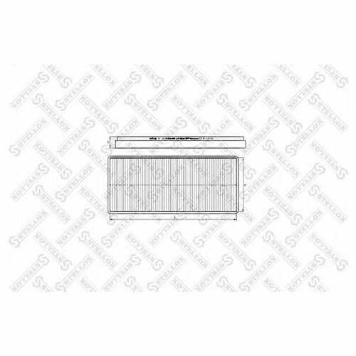Фильтр салонный Stellox 87-11801-SX, 0,206 кг, 70 мм