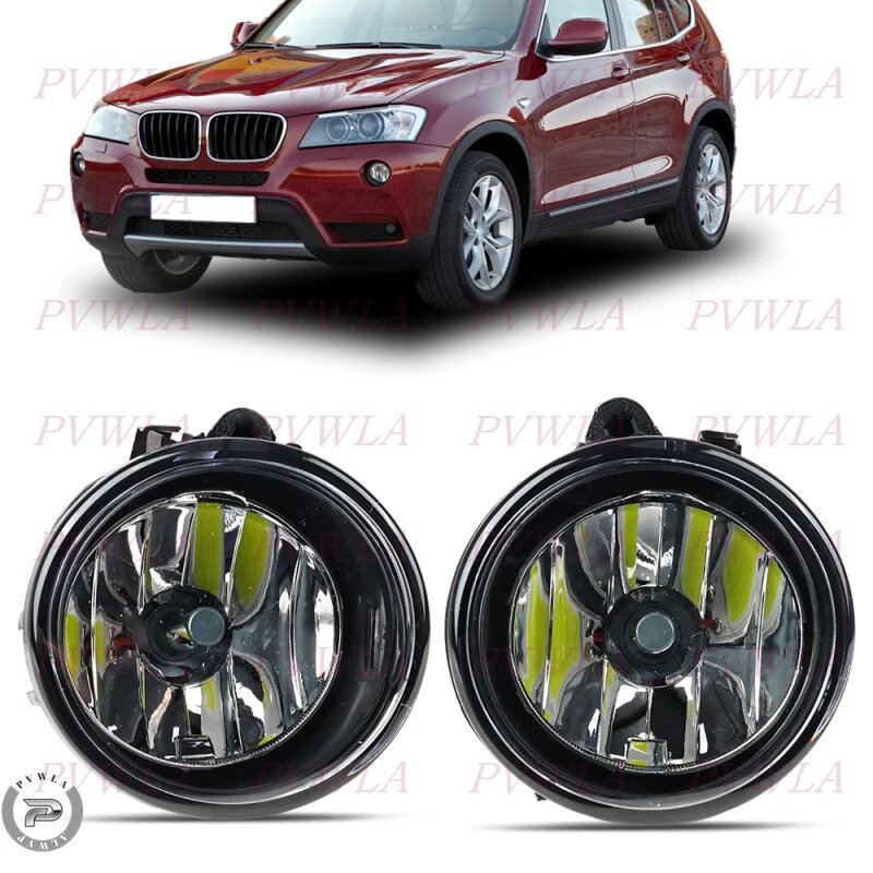 Противотуманные фары со светодиодными лампами для BMW X3 F25 xDrive28i xDrive35i 2010 2011 2012 2013, передние противотуманки 63177238787 63177238788