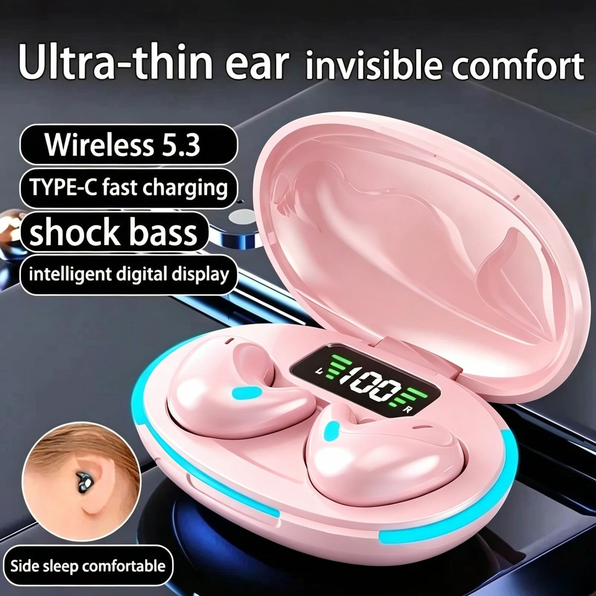 Наушники беспроводные 1More Aero, Bluetooth, USB, бирюзовый беспроводные бирюзовые Bluetooth USB