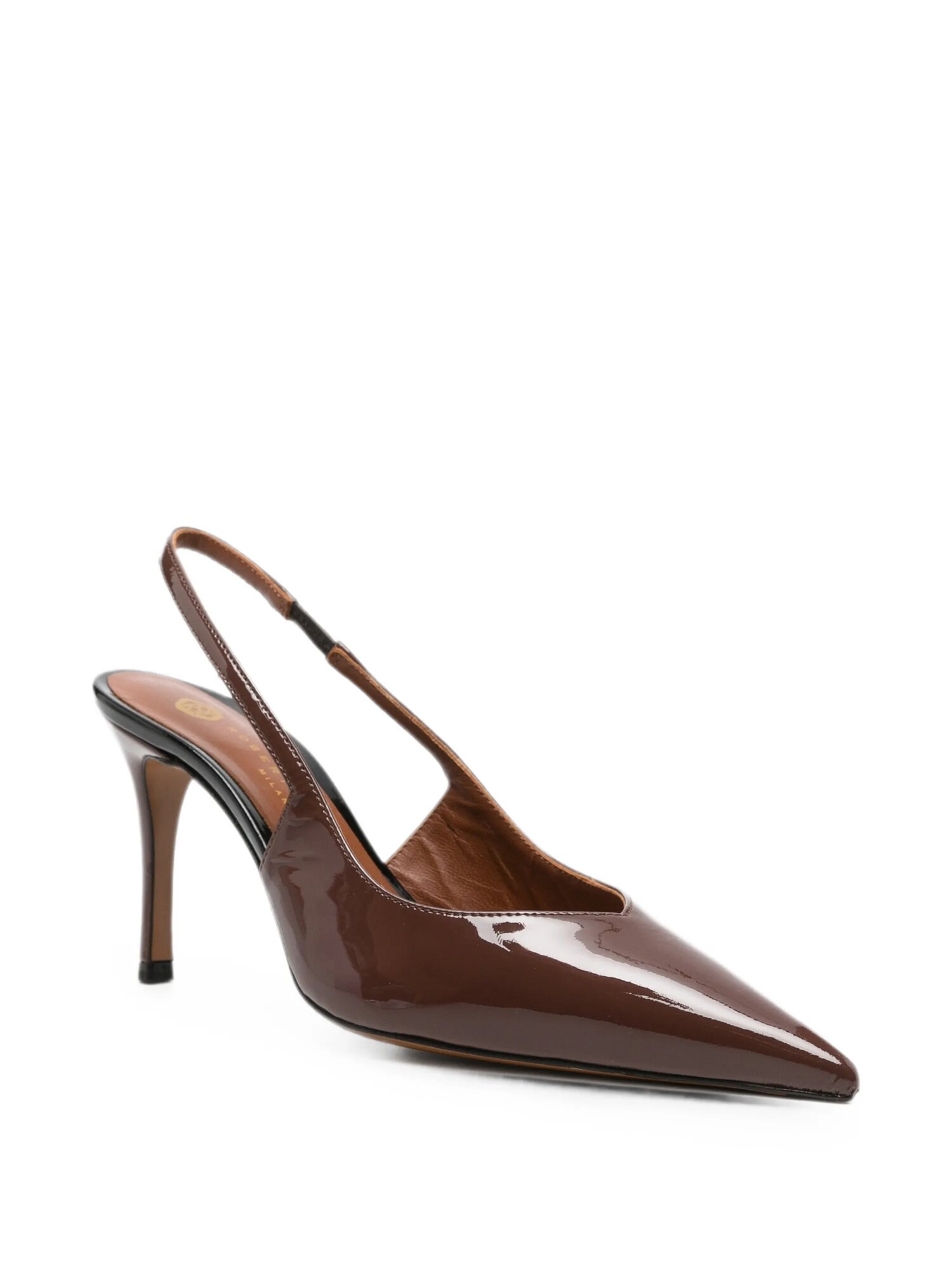 Туфли Roberto Festa Pointed-toe slingback leather heeled pumps, размер 40 — фото 1