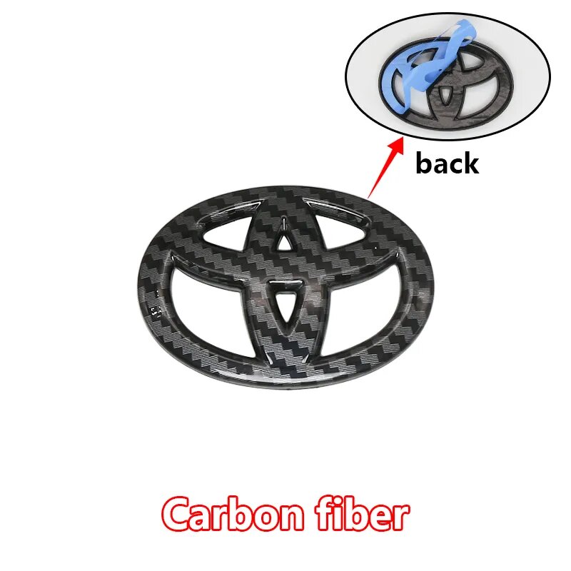 Эмблема на руль Toyota 65х45 мм, накладка на логотип Тойота для Camry, Corolla, RAV4, Land Cruiser, Prado, Hilux, тюнинг салона автомобиля