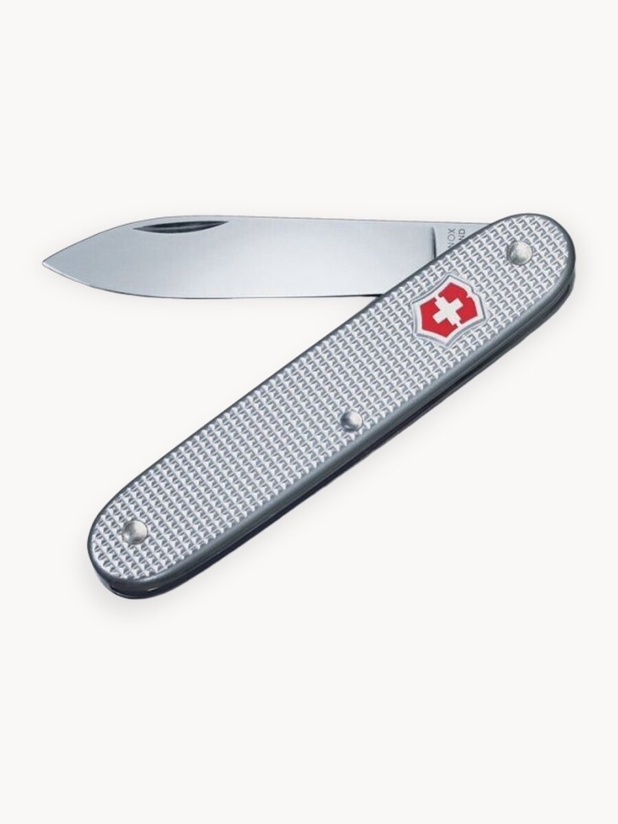 Нож Victorinox Pioneer, 93 мм, 1 функция, алюминиевая рукоять, серебристый