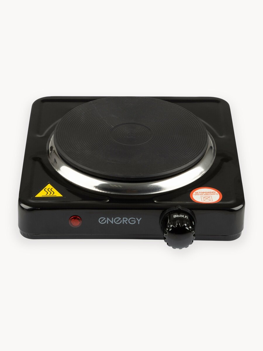 Плита электрическая настольная Energy EN-901B, 1000 Вт, цвет: черный