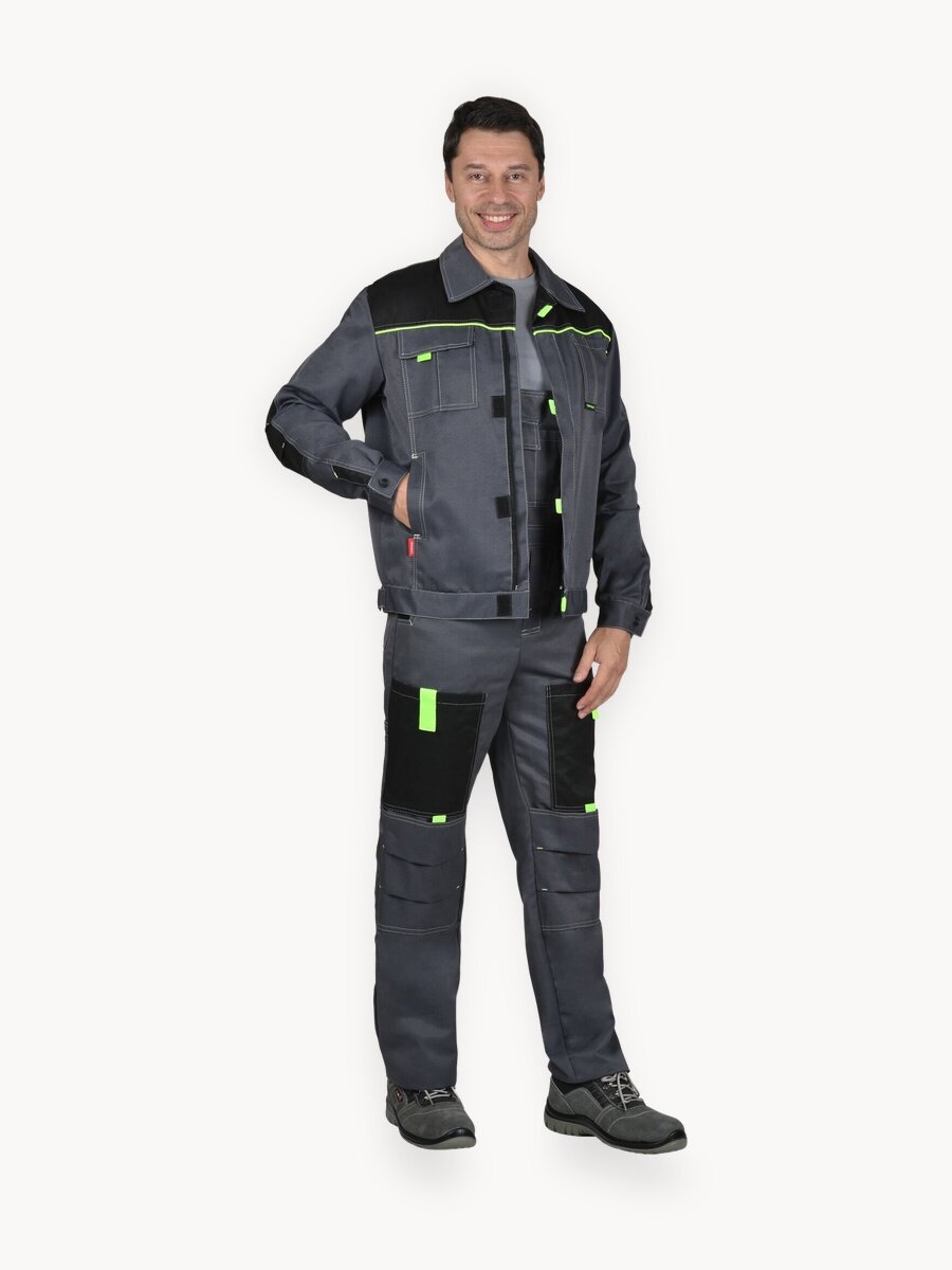 Спецодежда сириус мужской летний рабочий костюм Фаворит куртка полукомбинезон (Размер 48-50 рост 170-176)