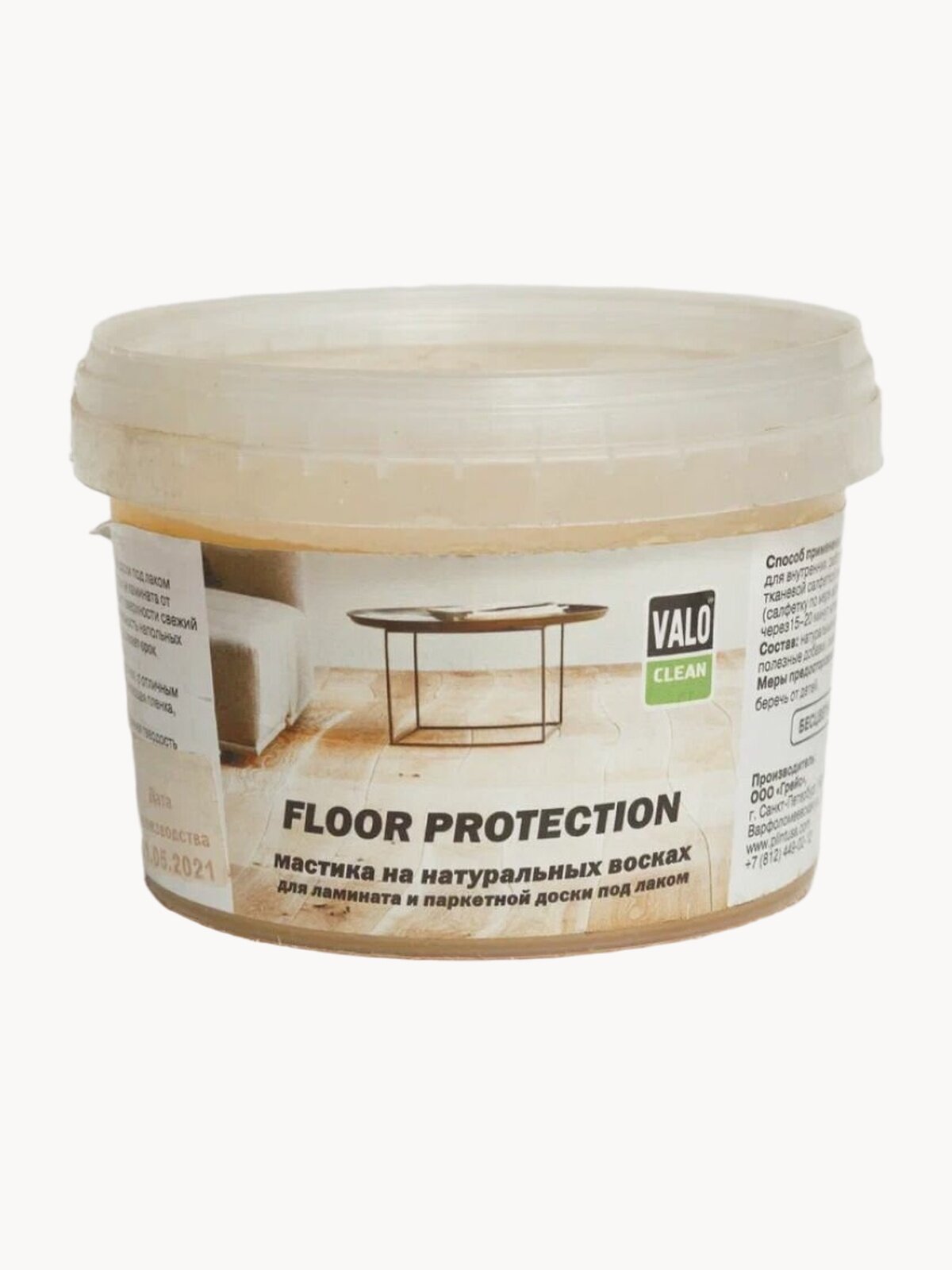 Восковая мастика для защиты стыков ламината, паркета, деревянного пола 500мл