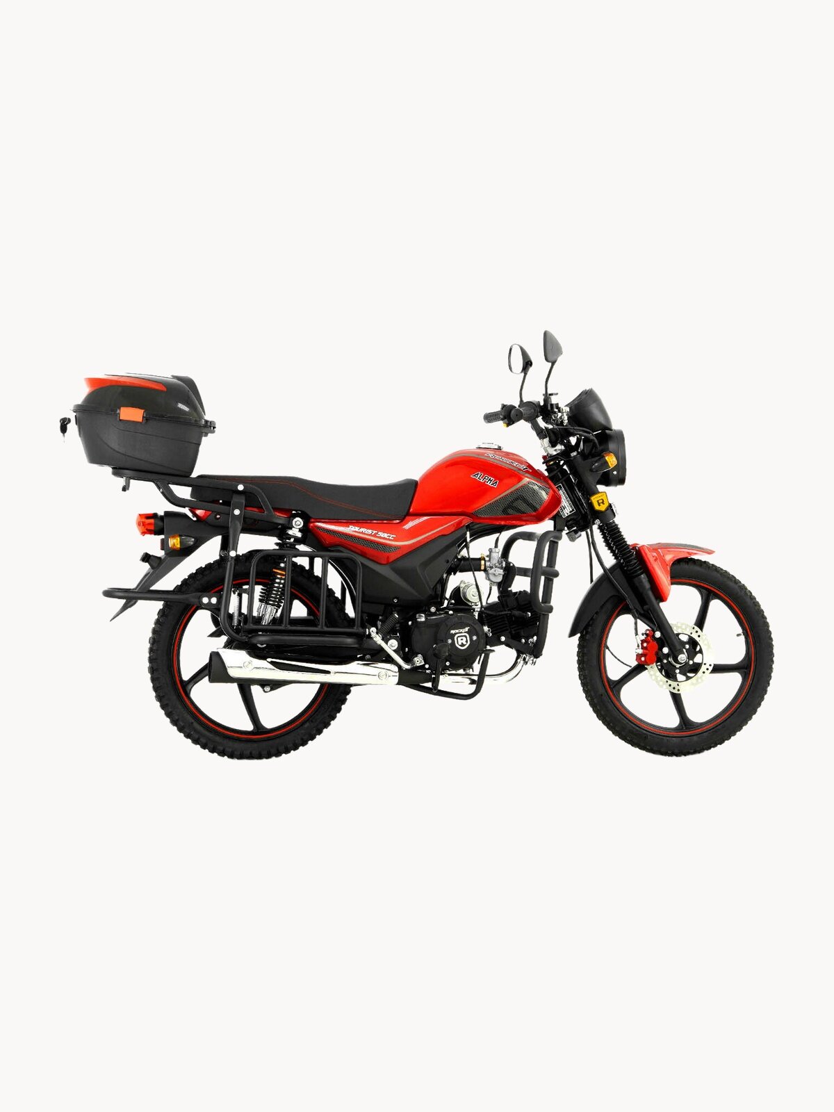 Мопед ROCKOT ALPHA TOURIST M-12 (красный глянцевый) 125 см3 (2024 год)