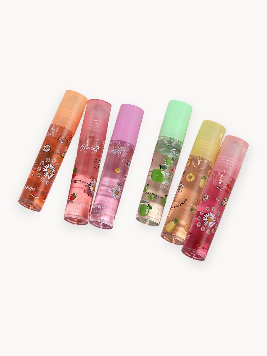 Масло для губ прозрачное / блеск для увлажнения губ / Бальзам для губ с фруктовым маслом для детей, детский