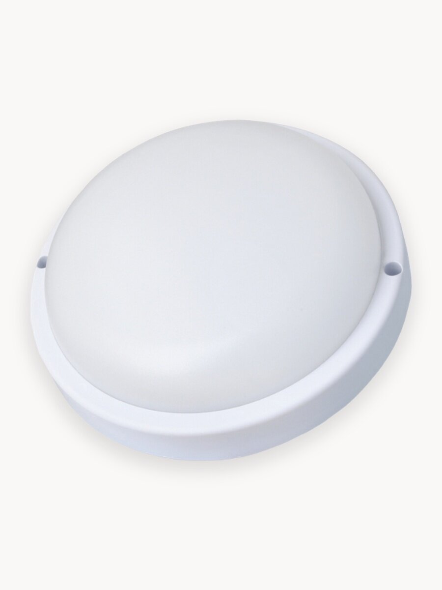 Светильник светодиодный термостойкий Ultraflash LBF-0804 ЖКХ влагозащищённый, 24 Вт, IP65, 220В, 4000К, круглый