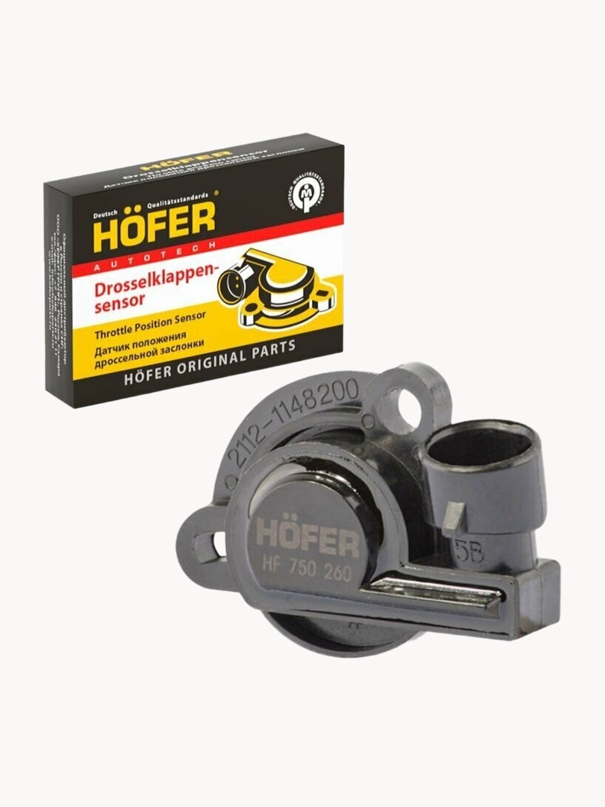 Датчик положения дроссельной заслонки ВАЗ 2112, HOFER, HF750260