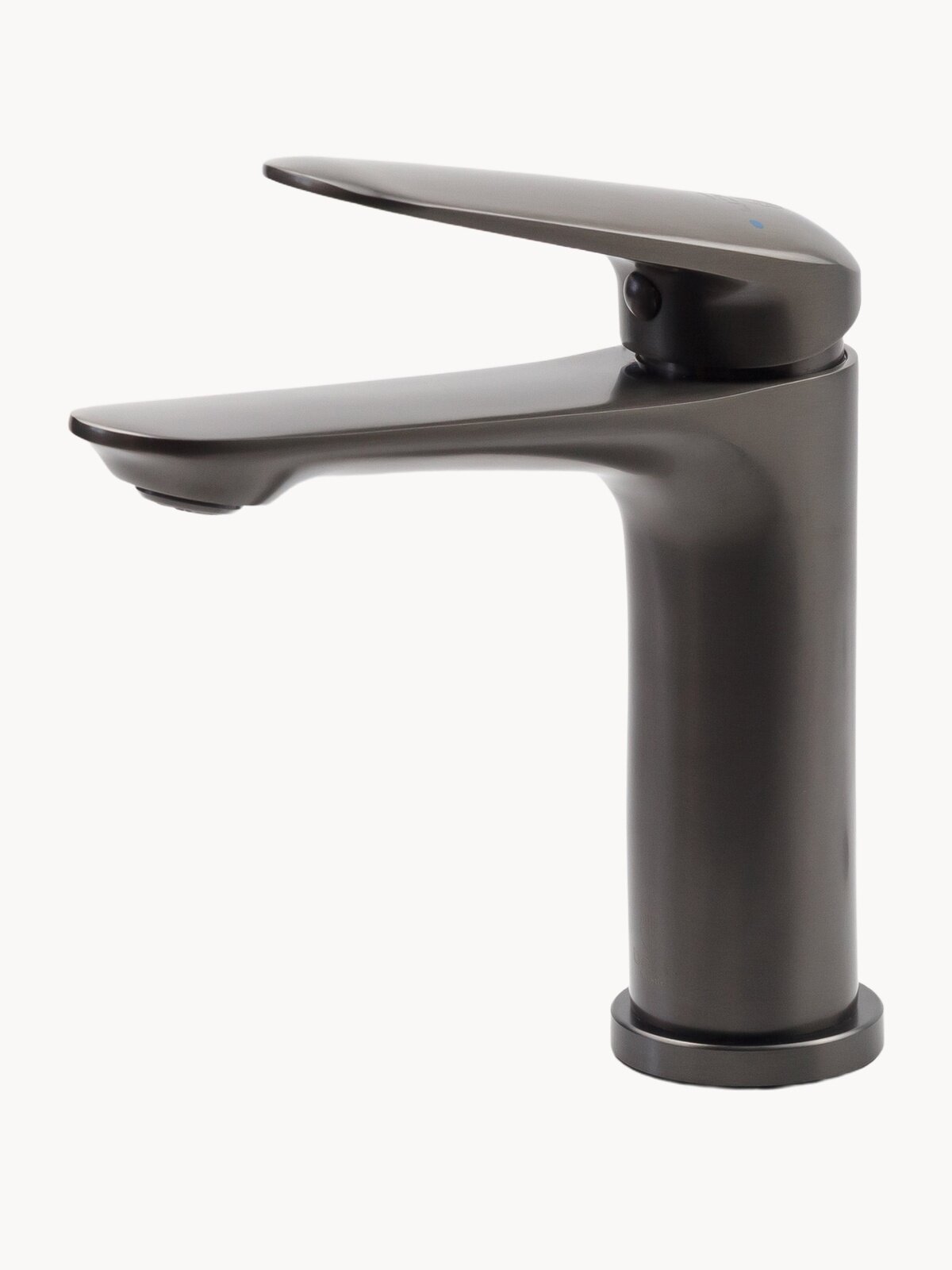 Смеситель для раковины Bach 16094, монолитный, каскадный излив, графитовый, латунь