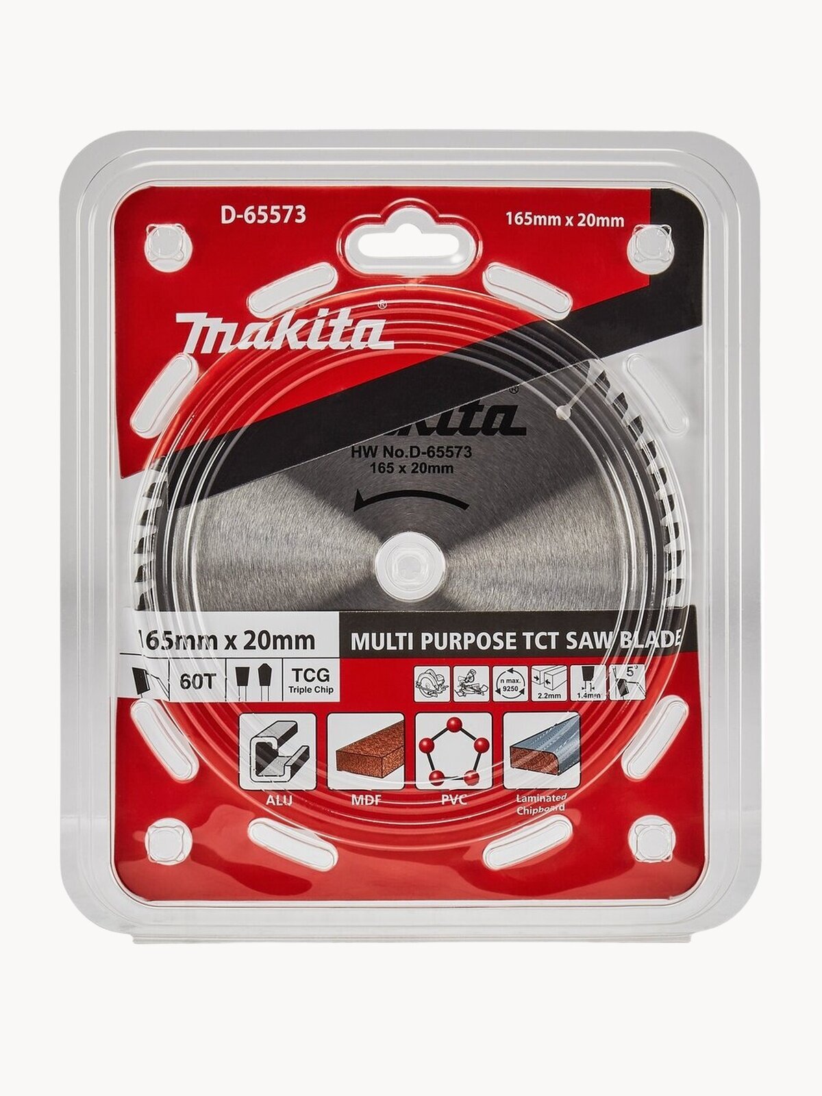 Пильный диск универсальный STANDART 165X20X2.2X60T Makita D-65573