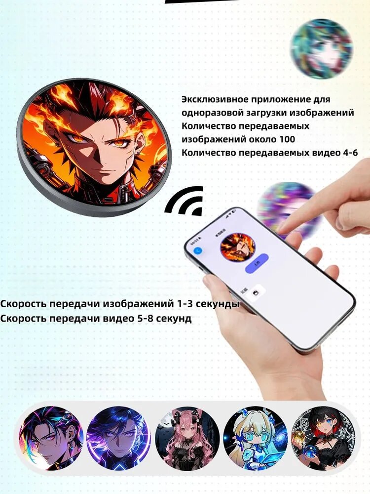 Значок, стекло, оранжевый — фото 1