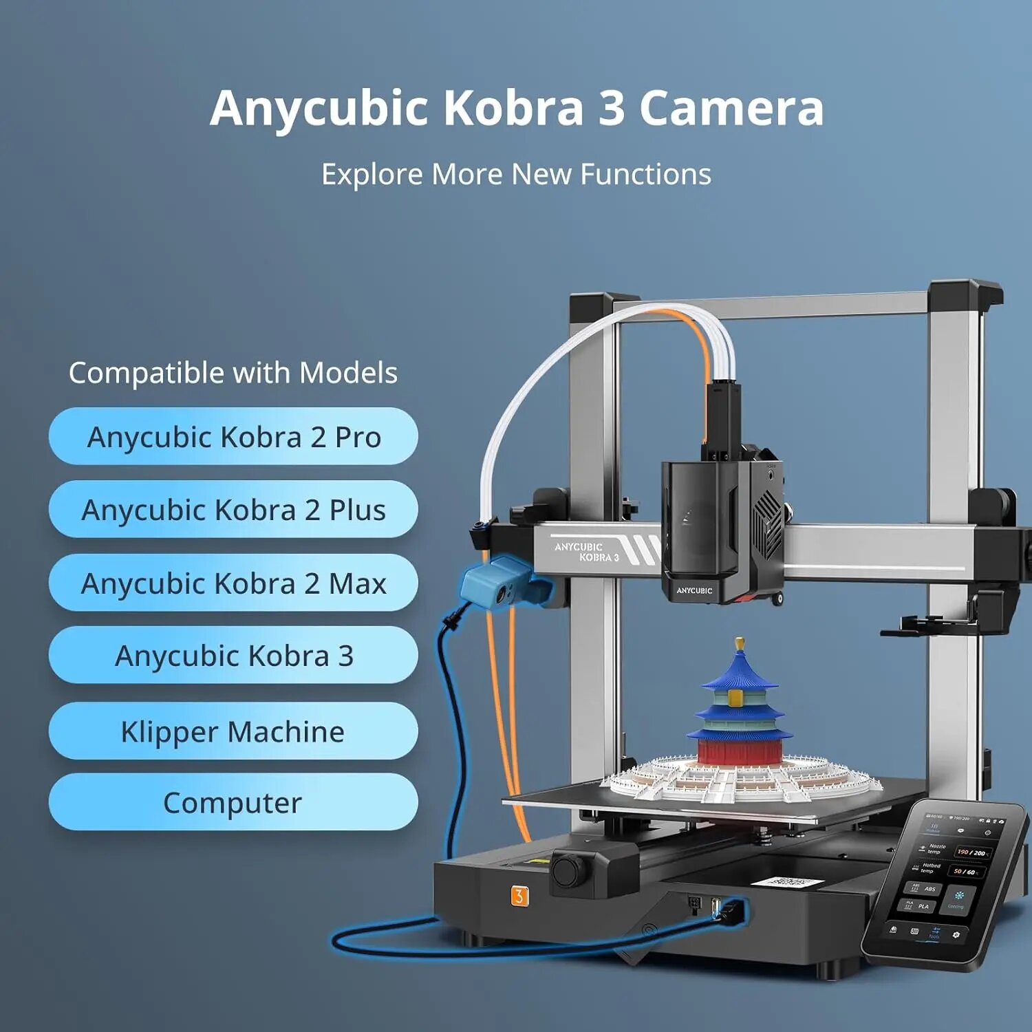 Камера Anycubic Kobra 3 для 3D-принтера, 1pcs — фото 1