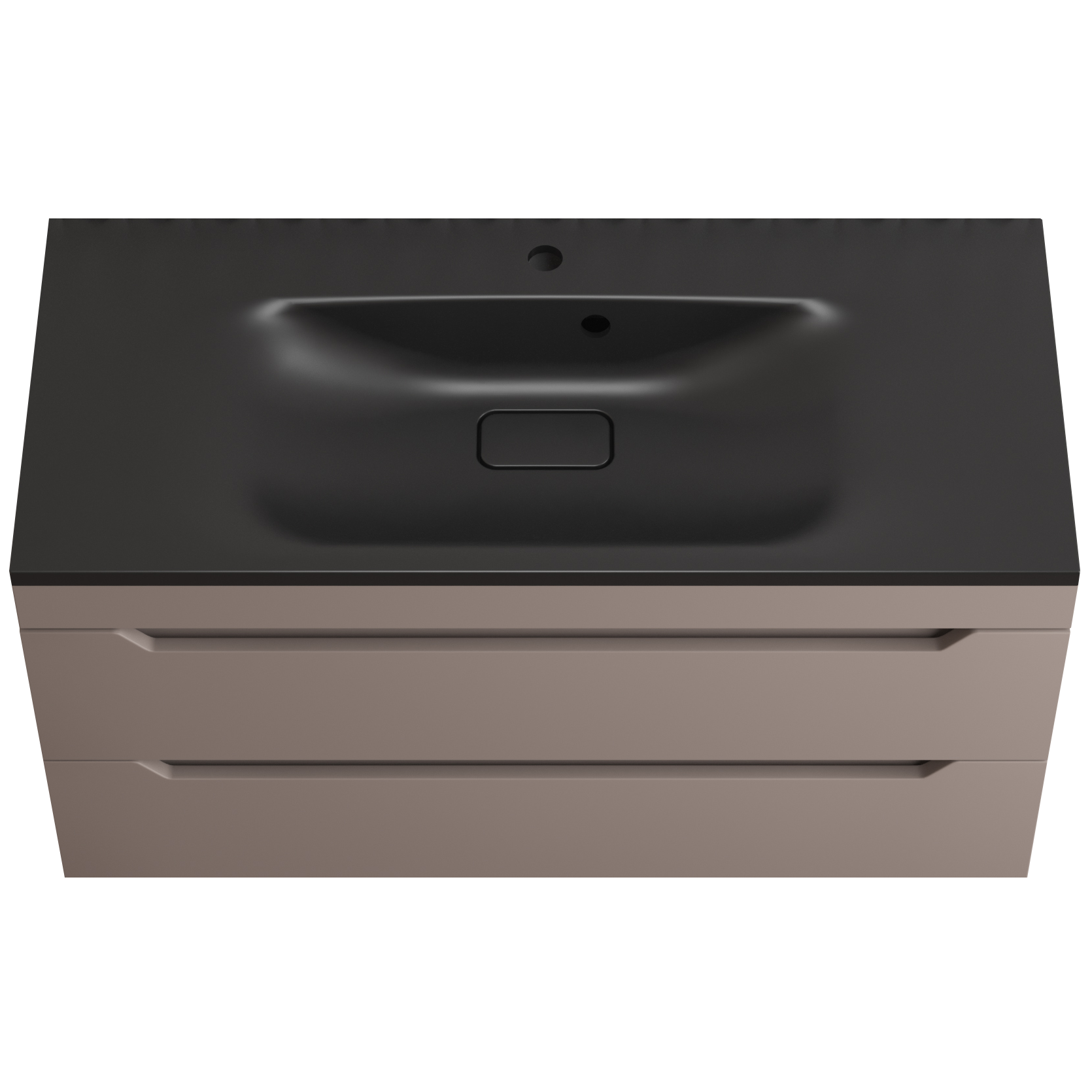 Тумба с раковиной Style Line Остин 100 ЛС-00002410 тауп темный/антрацит