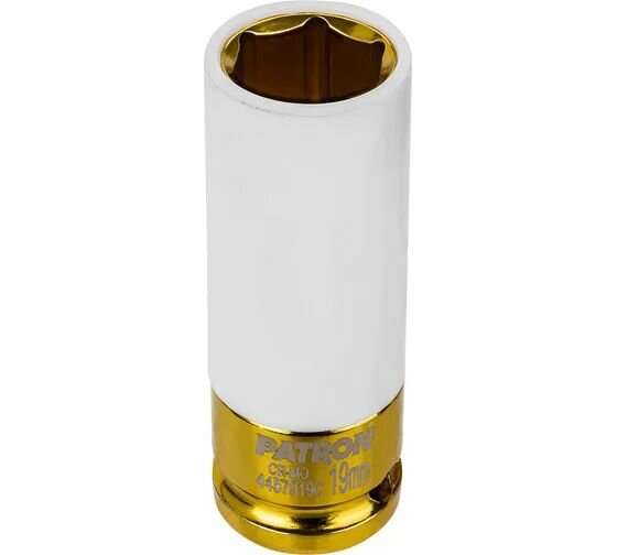 Головка ударная глубокая для литых дисков с защитным кожухом 19мм, 1/2" PATRON
