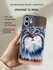 Чехол на Apple iPhone 12 mini / Айфон 12 Мини с принтом "Кот манул 2"
