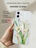 Чехол на Apple iPhone 12 mini / Айфон 12 Мини с принтом "White lily", прозрачный